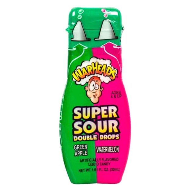 Warheads Super Sour Double Drops Green Apple & Watermelon 30ml