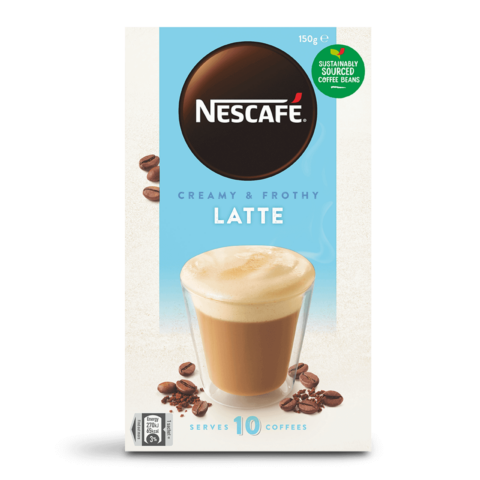 Nescafe Creamy & Frothy Double Shot Latte 10 Pack – 150g